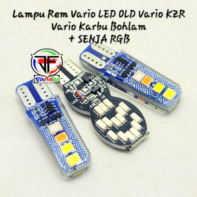 Jual Lampu Rem Vario + Lampu Kota Vario LED Old Vario KZR Bohlam Vario ...