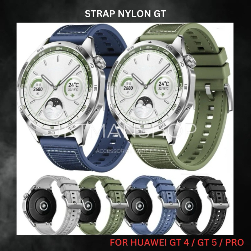 Jual STRAP TALI JAM NYLON GT HUAWEI WATCH GT 1 / 2 / 3 / 4 46MM LEBAR ...