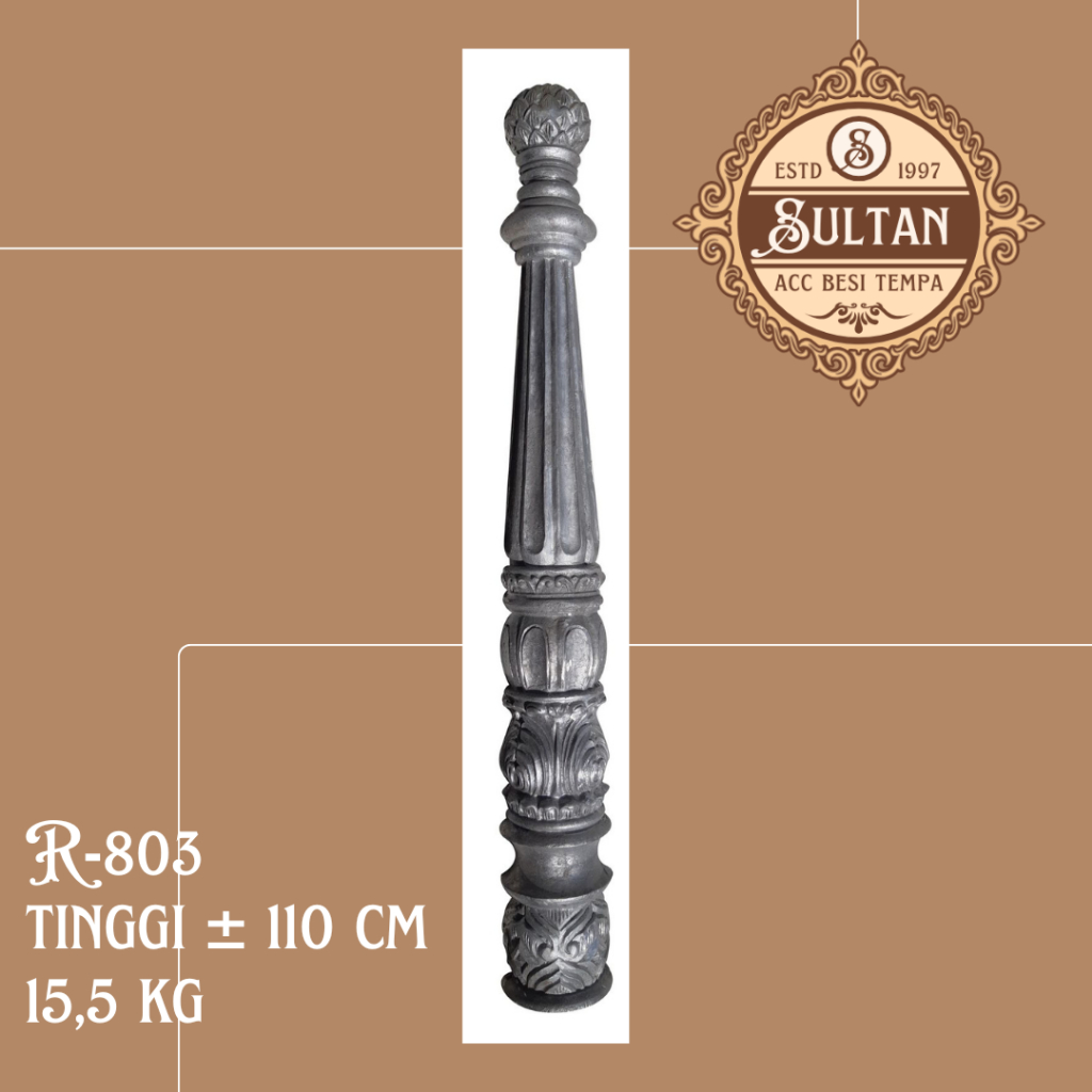 Jual Sultan Besi Tempa / R-803 / Ornamen Pagar Besi Tempa Klasik ...
