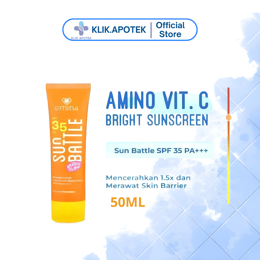 Jual Emina Sun Battle Bright Glow SPF 35 PA+++ 50ml | Sunscreen Serum ...