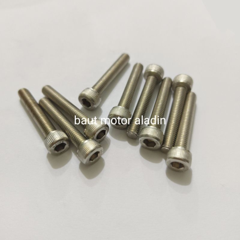 Jual Baut 8/M5x30mm Stainless Kunci L4 | Shopee Indonesia