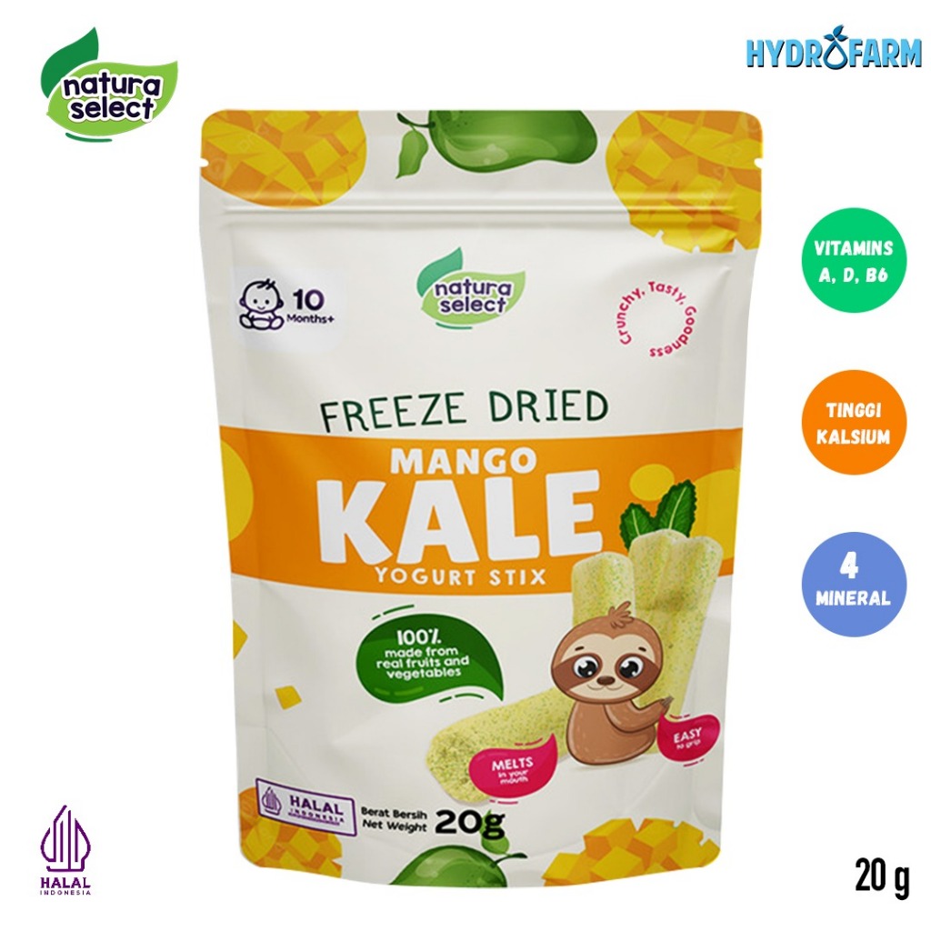 Jual Natura Select - Freeze Dried Yoghurt Stix Mango Kale | Shopee Indonesia