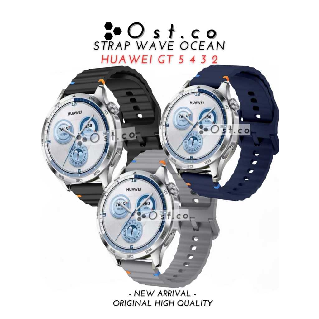 Jual Strap Huawei GT 6/5/4 Tali Ocean Gelombang Huawei GT 6 Pro GT 5 ...