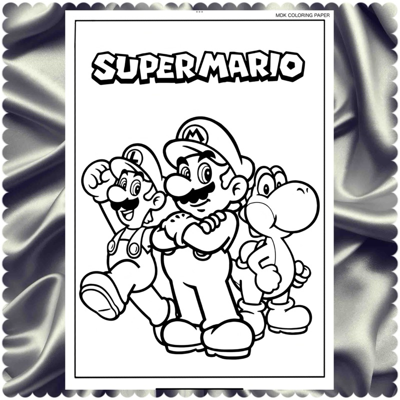 Jual MDK - Kertas Mewarnai SUPER MARIO 'N' FRIENDS / Lembar & Kertas ...