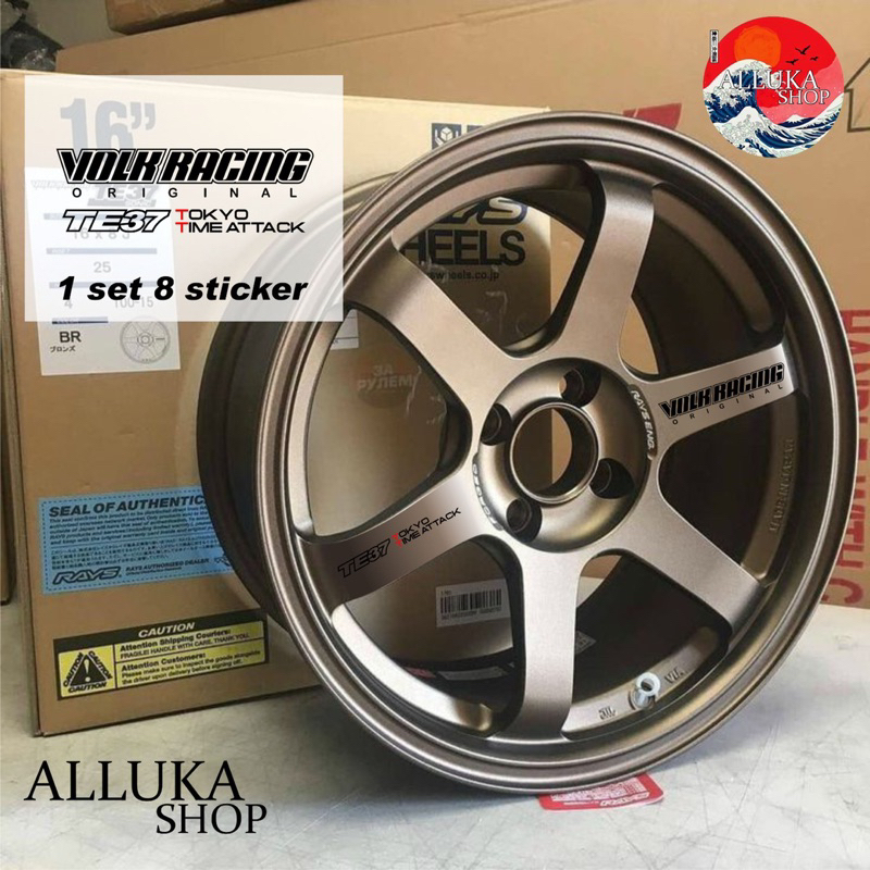 Jual sticker velg mobil. sticker velg te37 tokyo attack | Shopee Indonesia
