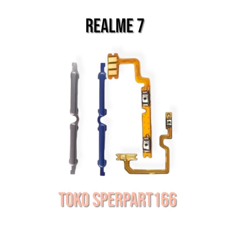 Jual TOMBOL LUAR+FLEXSIBEL ON OFF VOLUME REALME 7 (1SET) | Shopee Indonesia