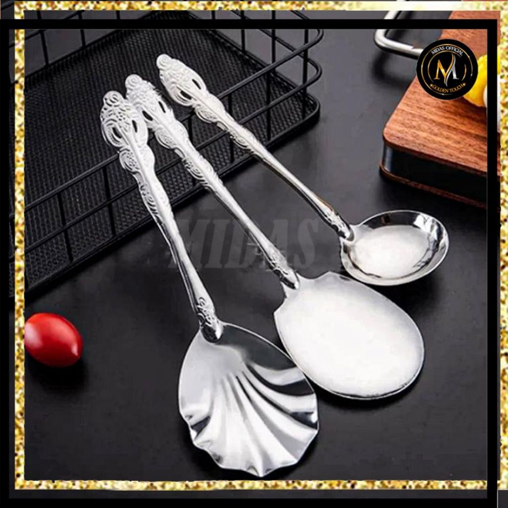 Jual SENDOK KERANG IRUS WAYANG CENTONG SAJI STAINLESS TEBAL IRUS SAYUR ...