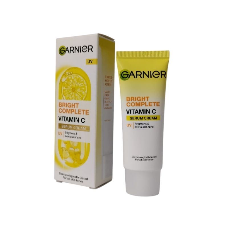 Jual Garnier UV Bright Complete Vitamin C Serum Cream 20ml/Krim Day | Shopee Indonesia