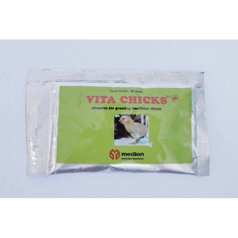 Jual vitachicks vitamin ayam serbuk larut air produk medion kemasan @ 5 ...