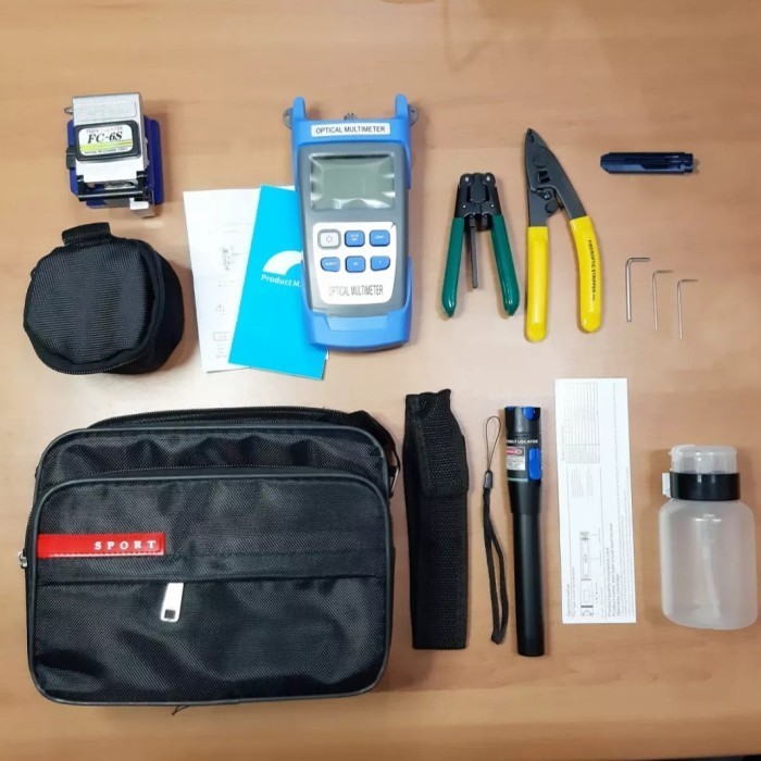 Jual FTTH Toolkit Set OPM VFL Cleaver Toolset Fiber Optic | Shopee ...