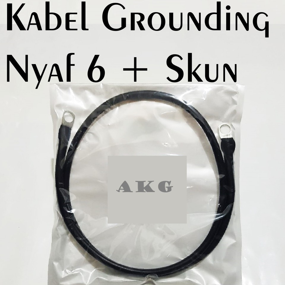Jual Kabel NYAF 6mm + Skun Kabel Grounding Ground Motor Mobil | Shopee ...