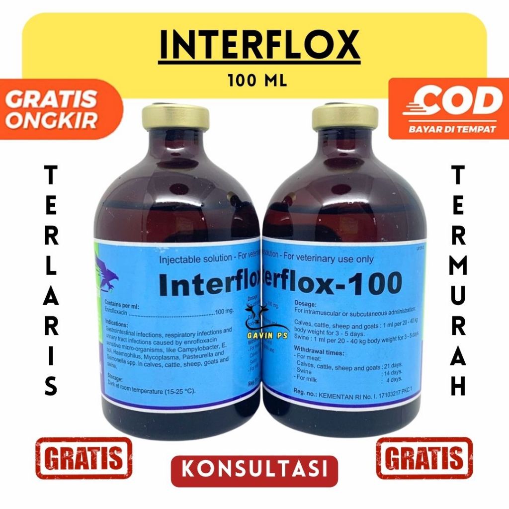 Jual INTERFLOX-100 100ML - Obat Antibiotik Pernafasan dan Pencernaan ...