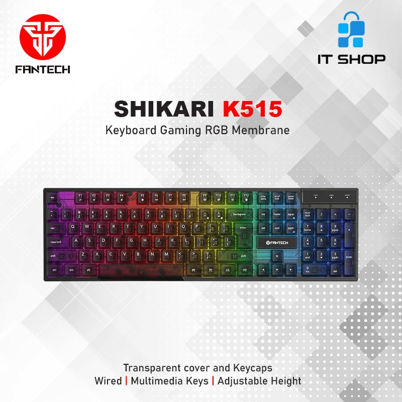 Jual Fantech SHIKARI K515 RGB Membrane Gaming Keyboard | Shopee Indonesia