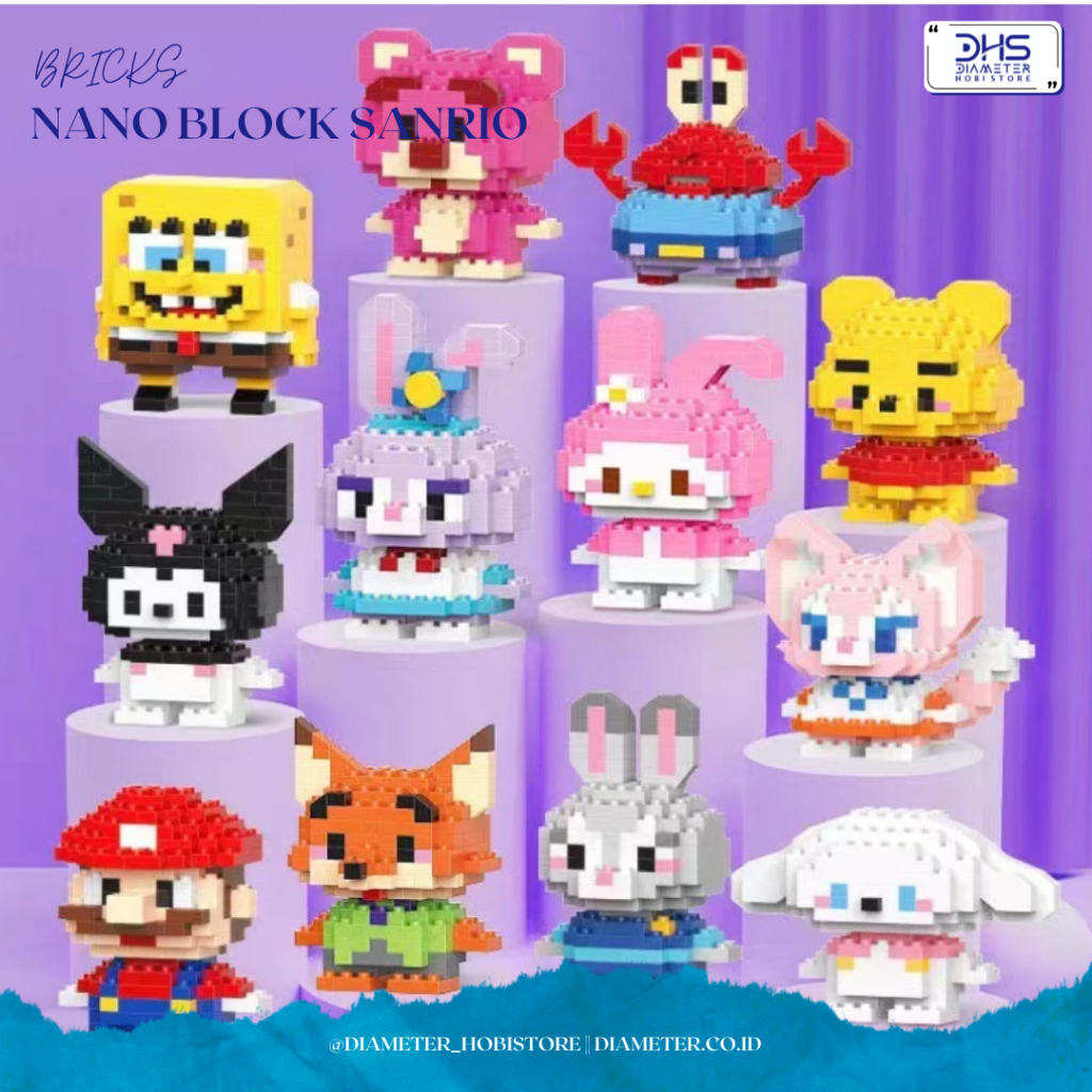 Jual Brick Karakter Nano Block Sanrio Mini | Shopee Indonesia
