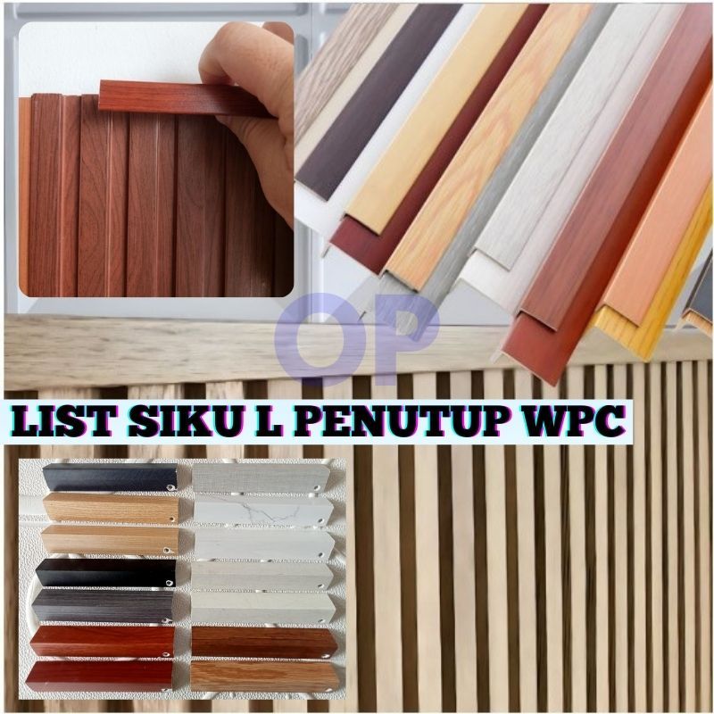 Jual List siku L WPC wall panel / penutup wall panel WPC termurah ...