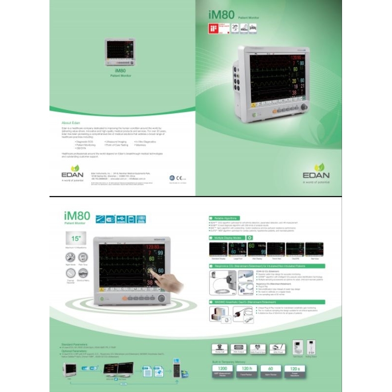 Jual Patient Monitor Edan iM80 | Shopee Indonesia