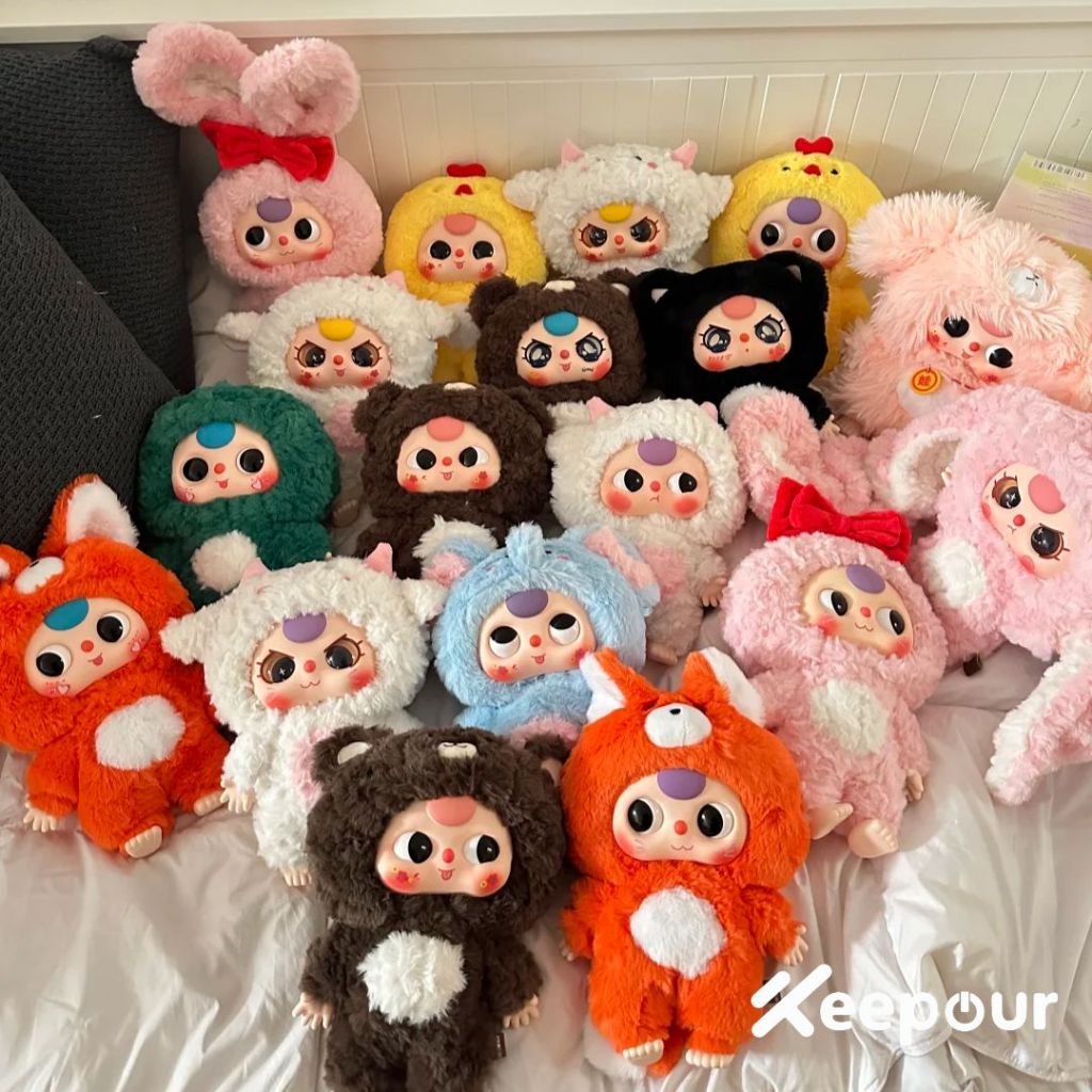 Jual 100 Ori Baby three 400% Plush Doll Collectible Funny Creative ...