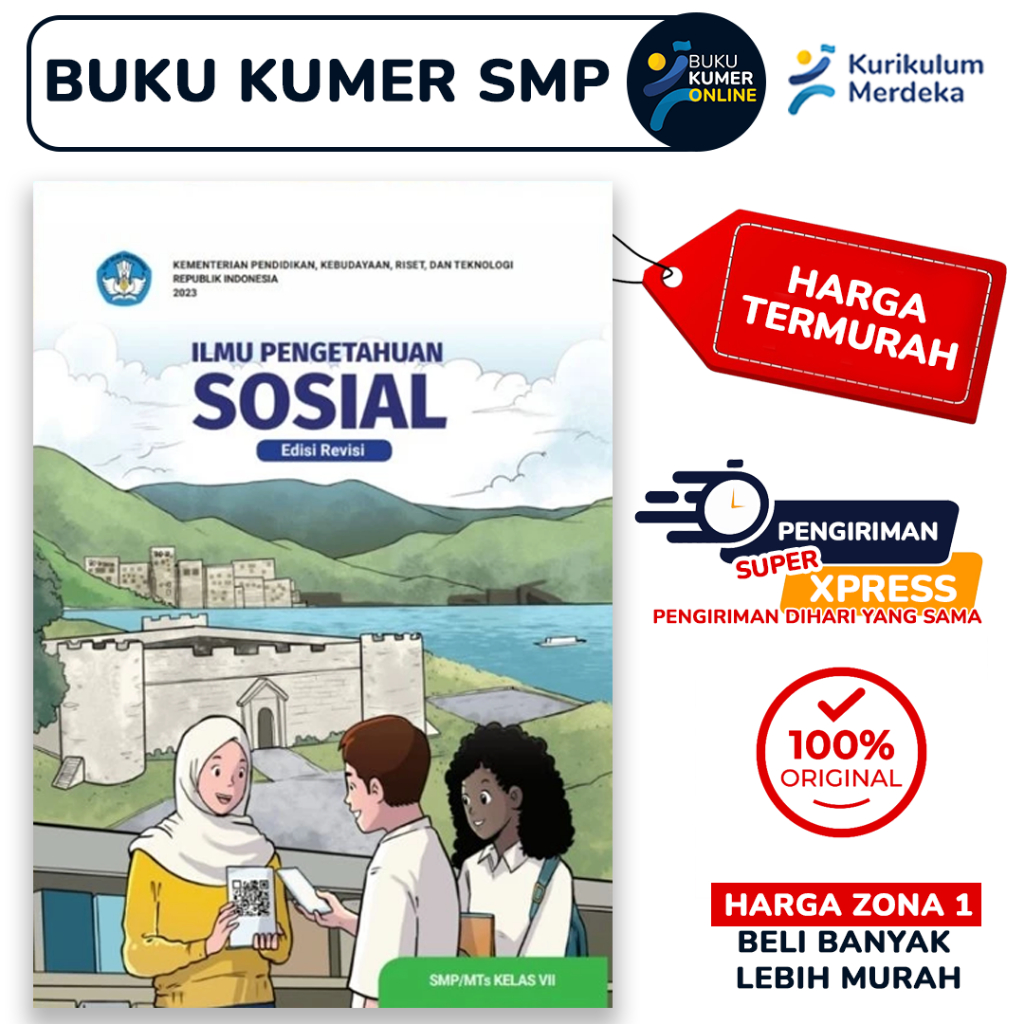 Jual Buku IPS Edisi Revisi Kelas 7 SMP - Kumer Paket Siswa - Kurikulum Merdeka | Shopee Indonesia
