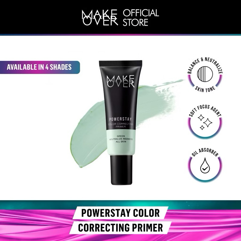 Jual MAKE OVER POWERSTAY COLOR CORRECTING PRIMER | Shopee Indonesia