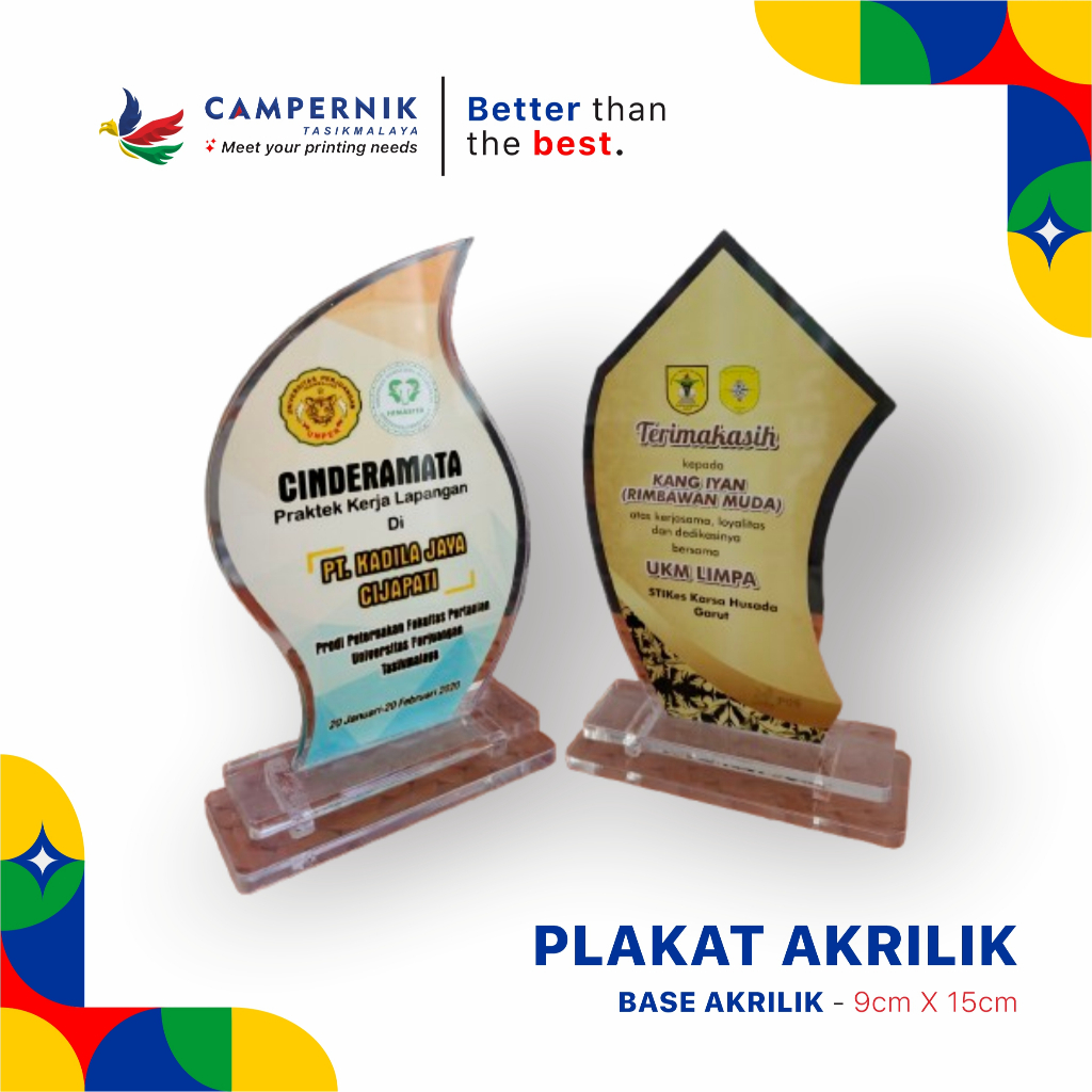 Jual PLAKAT AKRILIK BASE AKRILIK / DESAIN CUSTOM / CINDERAMATA SEKOLAH ...