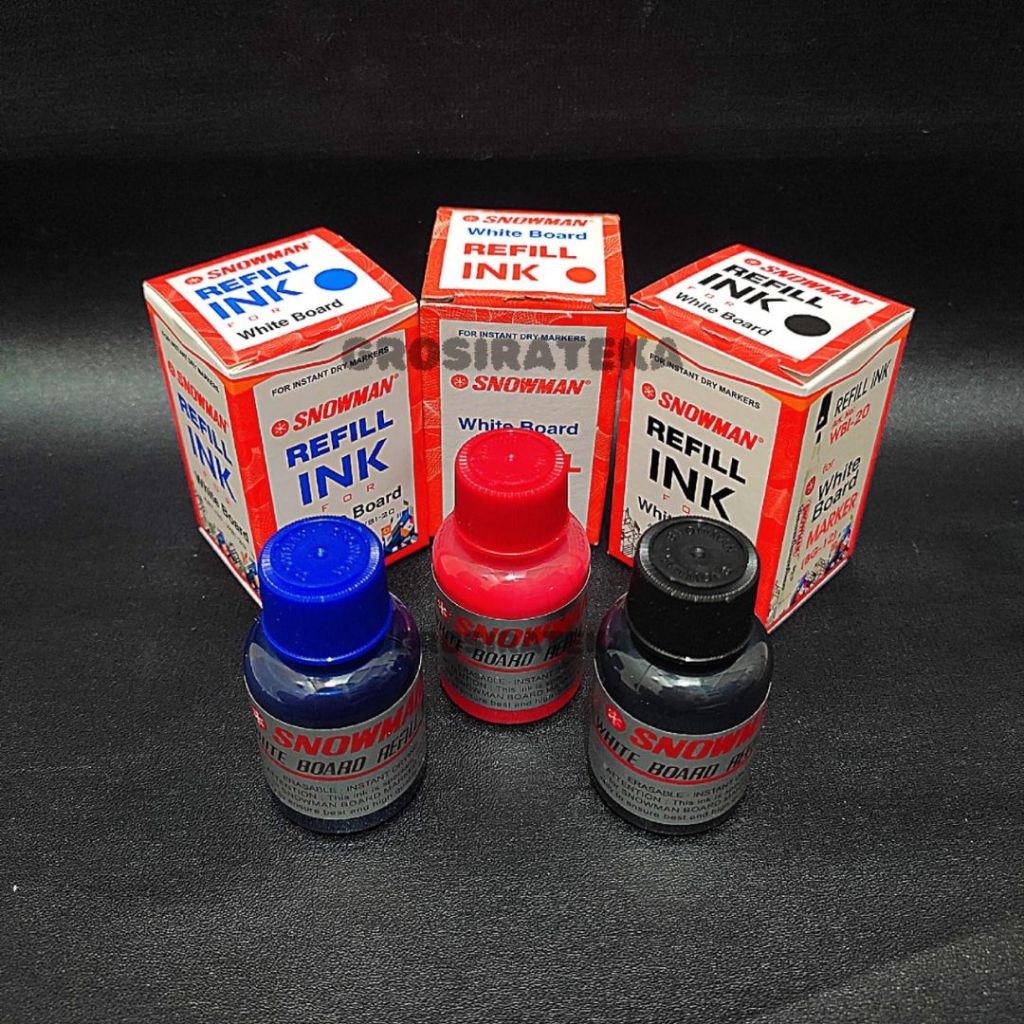 Jual REFILL TINTA, REFILL SPIDOL, TINTA WHITEBOARD SNOWMAN | Shopee ...