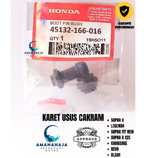 Jual ( GARANSI ) ORI KARET BOOTS PIN BUSH MOTOR HONDA SUPRA / GRAND ...
