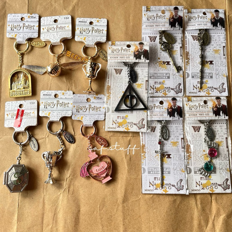 Jual Miniso x Harry Potter Keychain / Gantungan Kunci Horcrcux Hogwarts - Golden Snitch ...