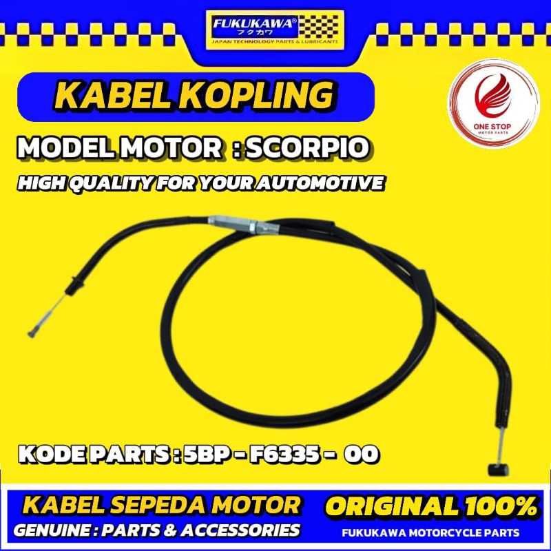 Jual KABEL CABLE KOPLING MOTOR SCORPIO 5BP-F6335-00 MERK ORIGINAL ORI ...