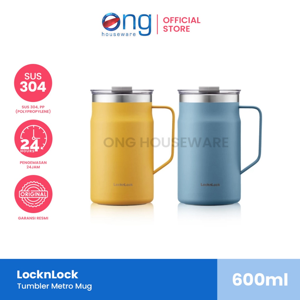 Jual Ong Houseware - Jungkook'S Pick Tumbler Metro Mug 600Ml LocknLock ...