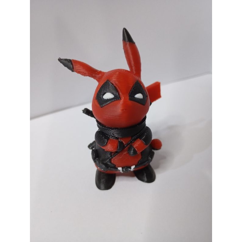 Jual figure pikachu x deadpool pokemon figure 3D print | Shopee Indonesia