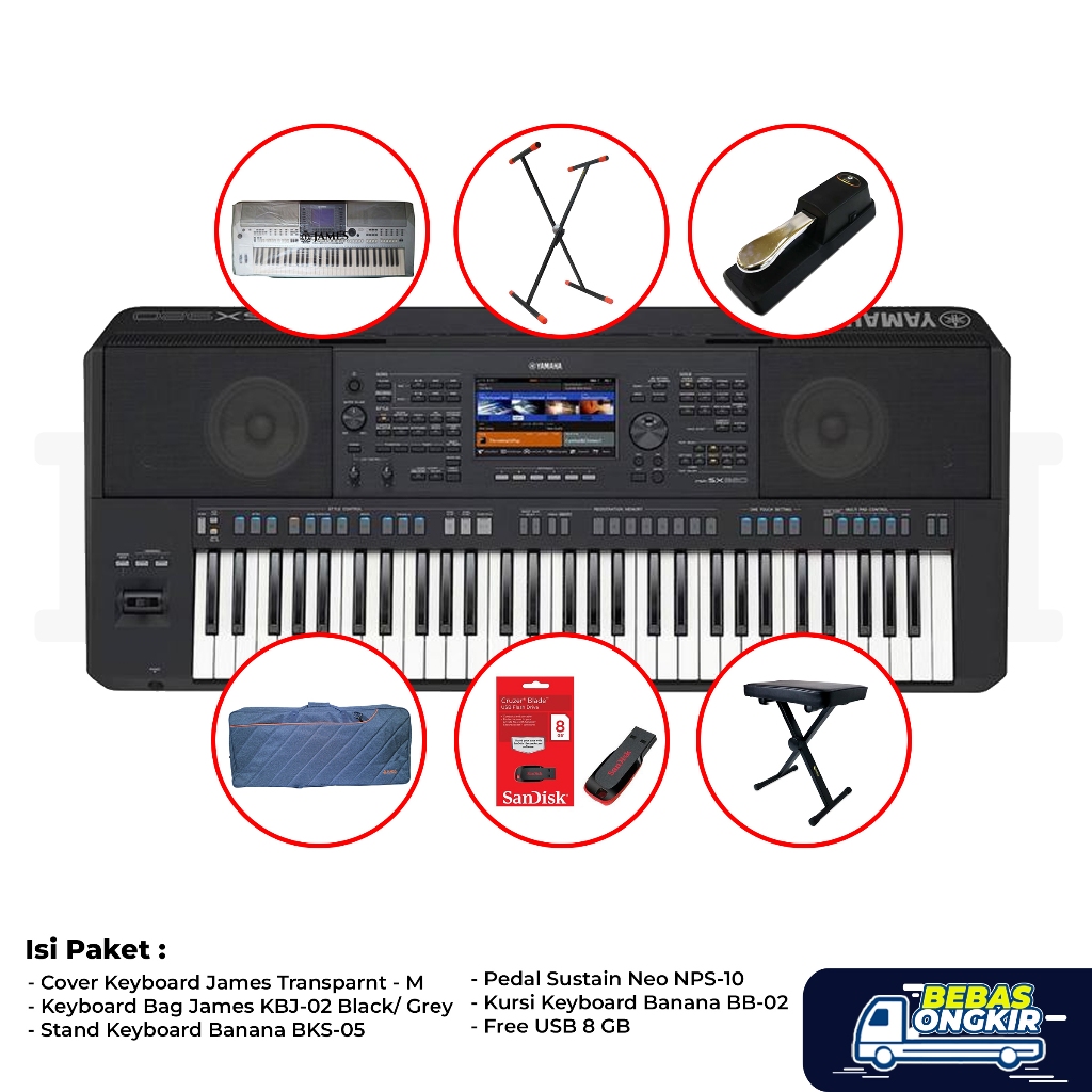 Jual Paket Premium Keyboard Yamaha PSR SX920 / PSR SX-920 / PSR SX 920 ...