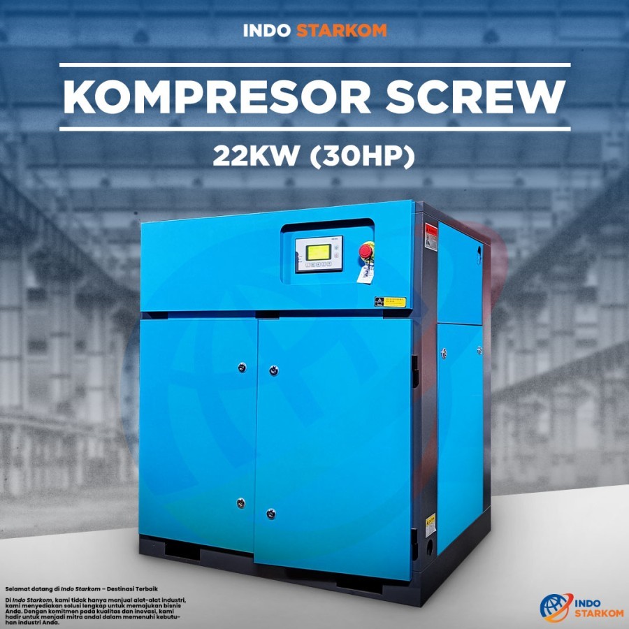 Jual Kompresor Udara Screw 30 HP 22 Kw Screw Air Compressor Fixed Speed 30HP 22Kw | Shopee Indonesia