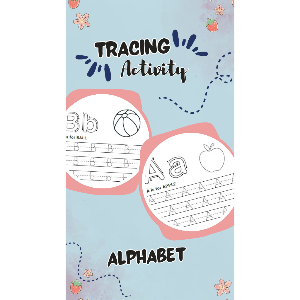Jual Worksheet Alphabet Tracing Activity A-Z Vol.1 (26 halaman ...