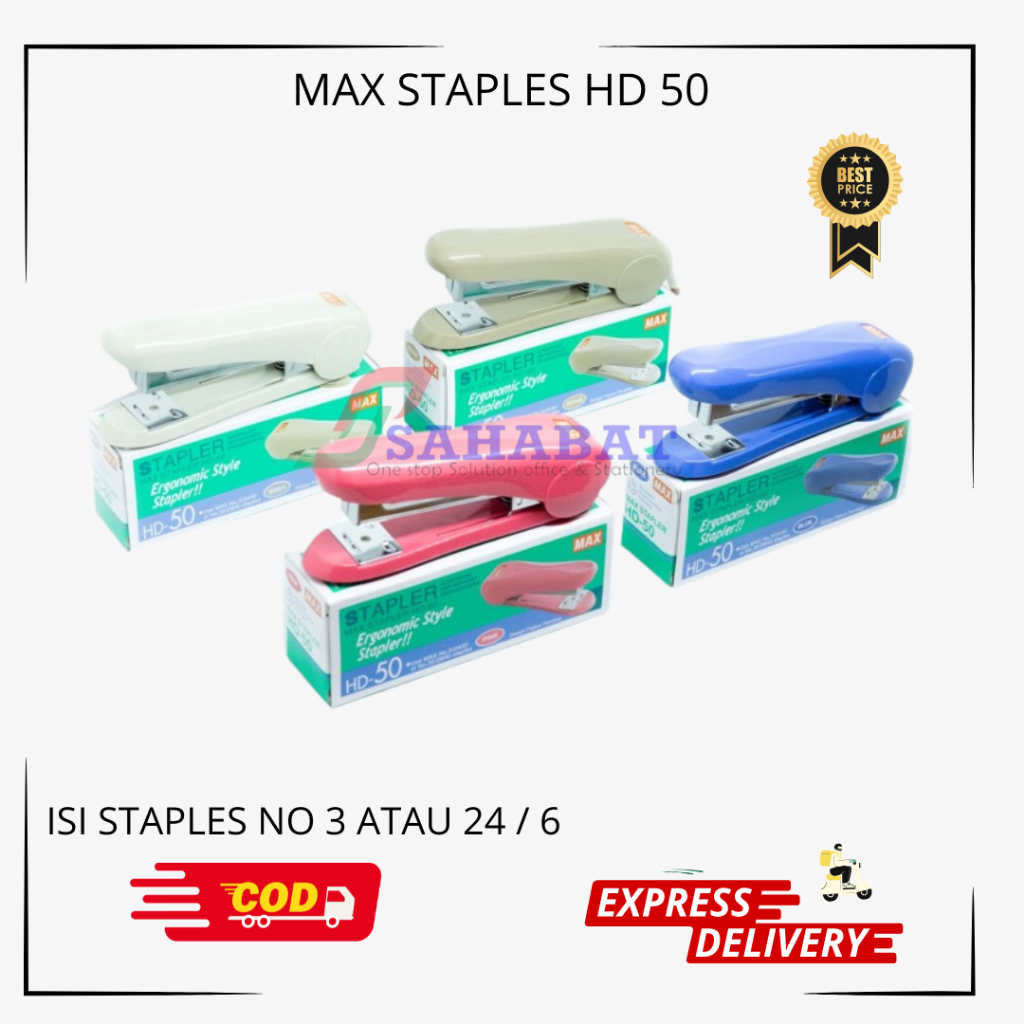 Jual MAX STAPLES / STAPLER MAX / ALAT STAPLES KERTAS / MEREK MAX ...