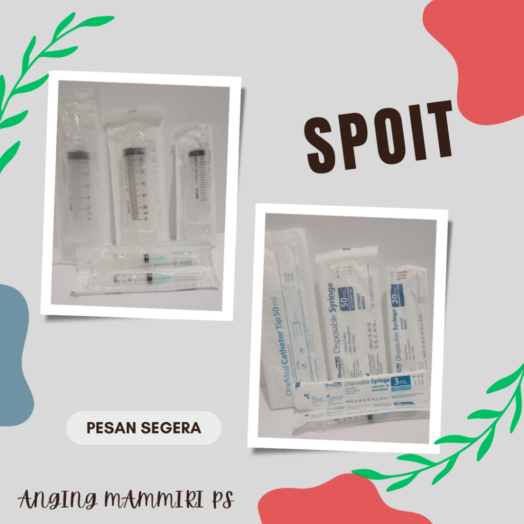 Jual SPOIT / SYRINGE | SPUIT ALL UKURAN | Shopee Indonesia
