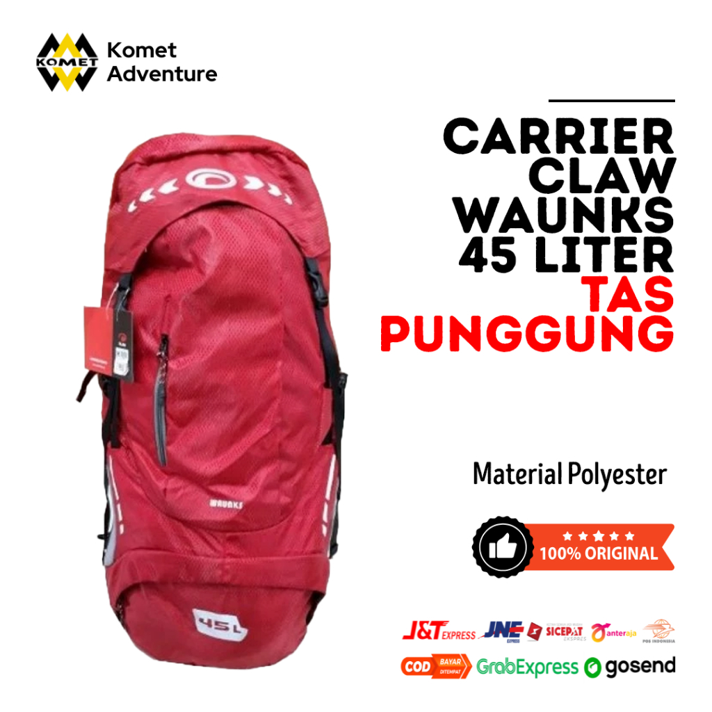 Jual Carrier Claw Waunks 45 Liter - tas punggung | Tas carrier gunung ...
