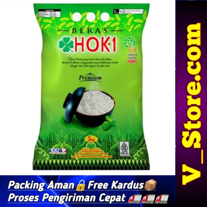 Jual Beras Premium HOKI Kemasan 5Kg. | Shopee Indonesia