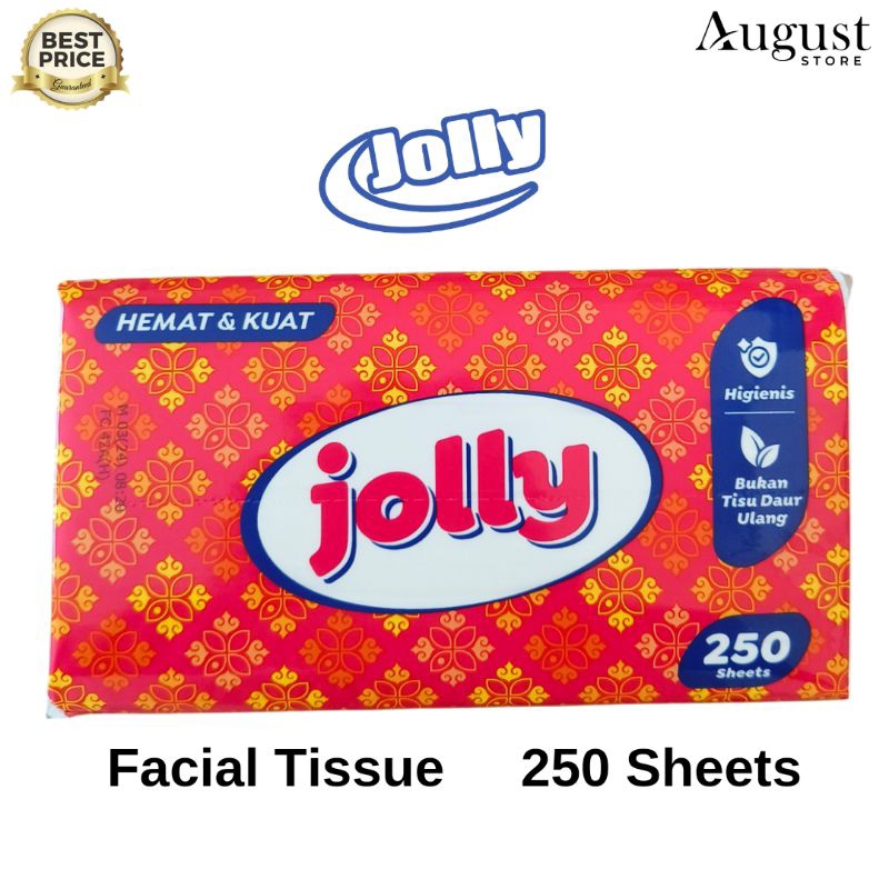 Jual Tisu Tissue Facial Jolly Isi 250 Sheet / 2 Ply / Tisu Wajah ...