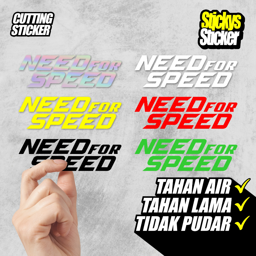 Jual Sticker logo NEED FOR SPEED cutting sticker NFS 6 pilihan warna ...