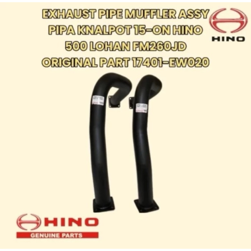 Jual PIPA KNALPOT HINO 500 LOHAN FM260JD PIPA KNALPOT ORIGINAL PART ...