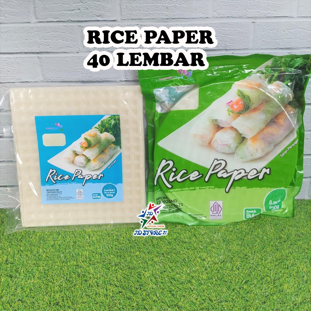 Jual HALAL - RICE PAPERS 40 Lembar Kulit Lumpia rice papers - JAVA ...
