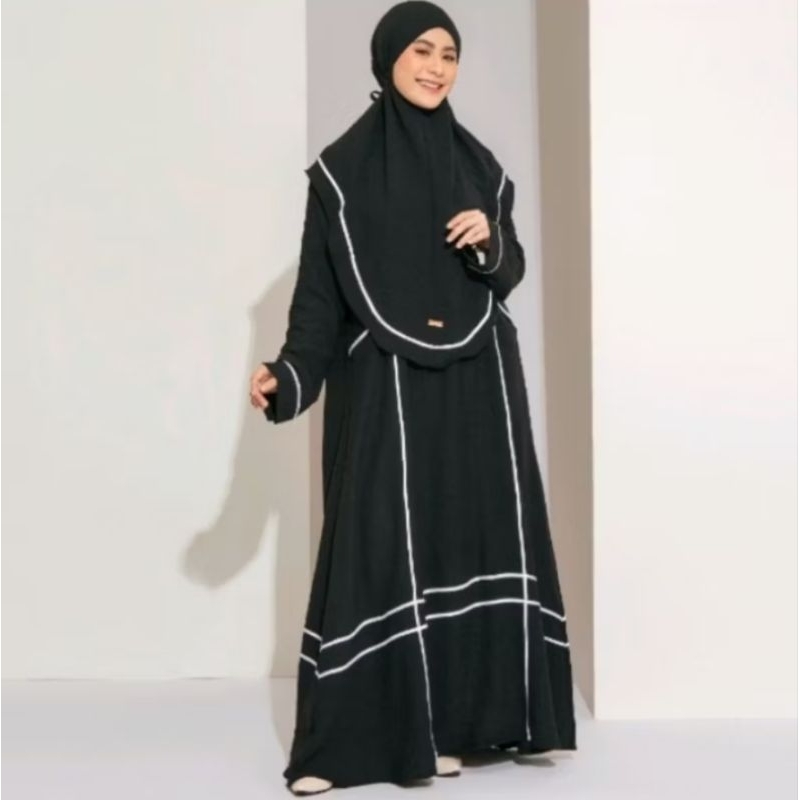 Jual Hanisa Abaya Set (Gamis Umroh Haji Abaya Set Kerudung) | Shopee Indonesia