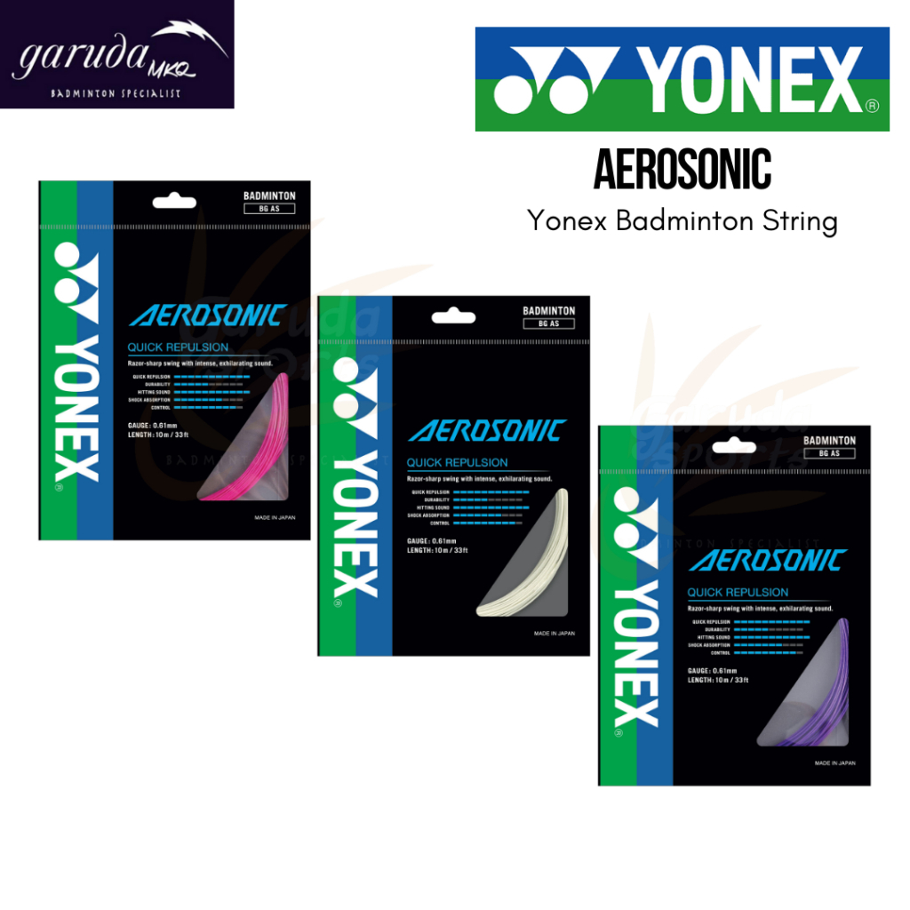 Jual Senar Yonex Aerosonic / Senar Raket Bulutangkis Aerosonic / Senar ...