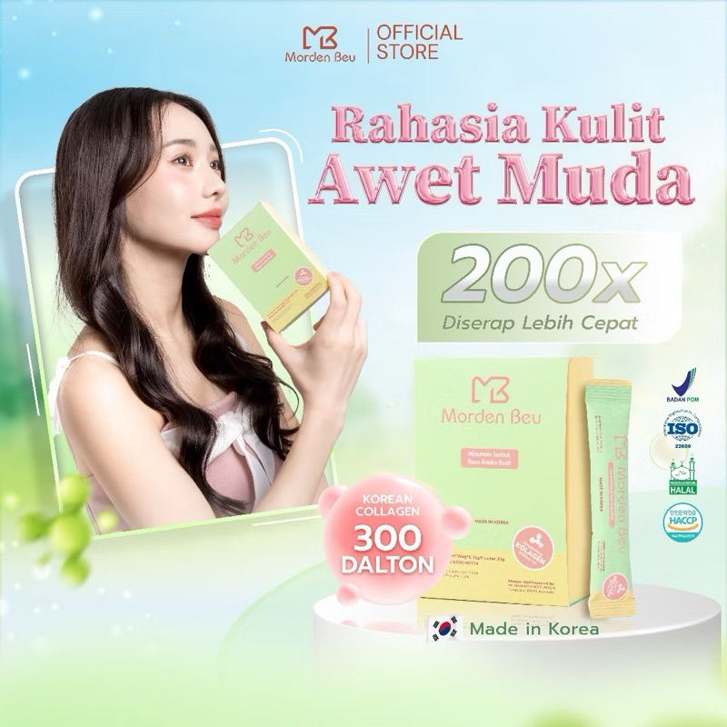 Jual Morden Beu Collagen - 1 Box | Low Molecules Marine Collagen Tripeptide 300da | Import Korea ...