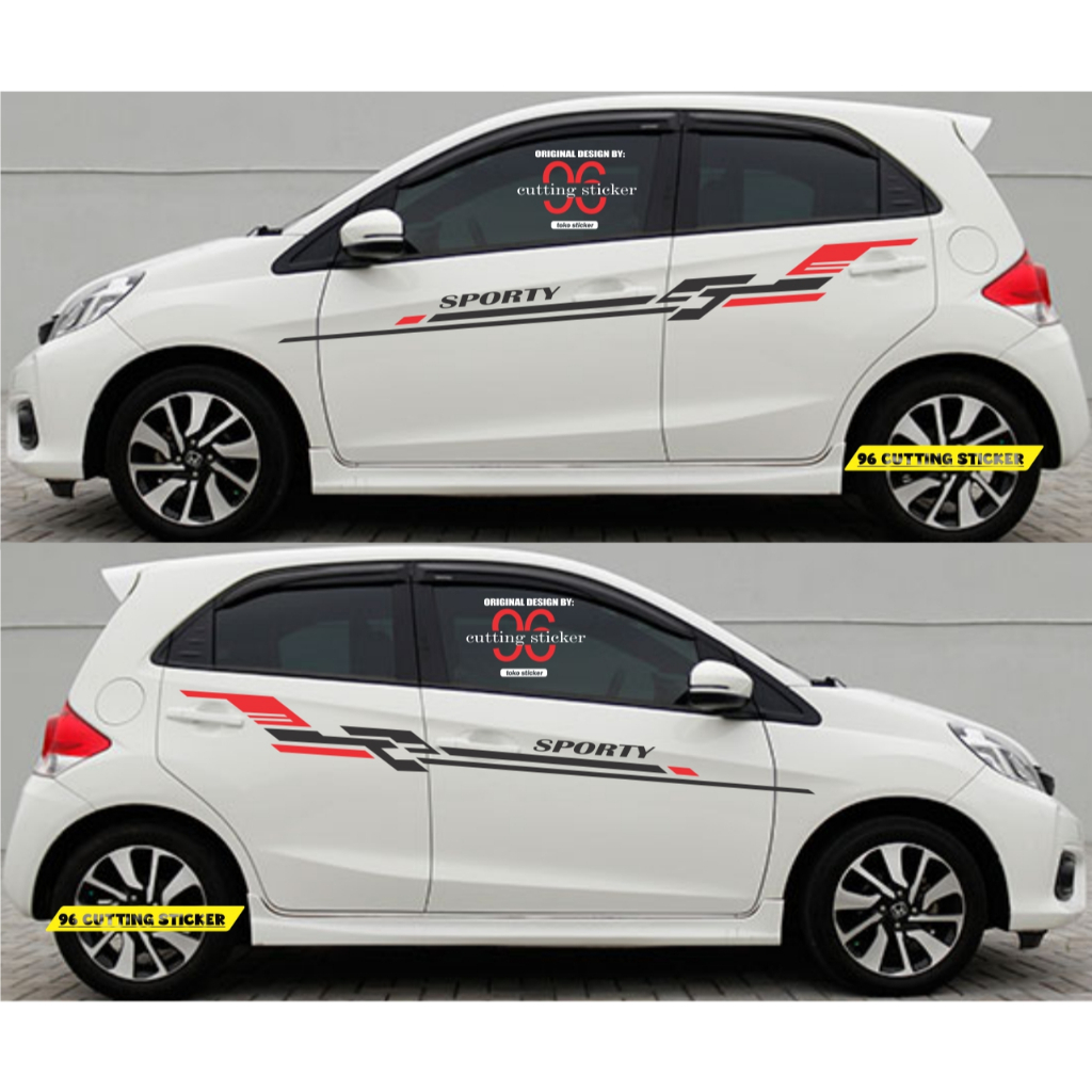 Jual Cutting Sticker Sporty honda brio sticker honda brio | Shopee ...