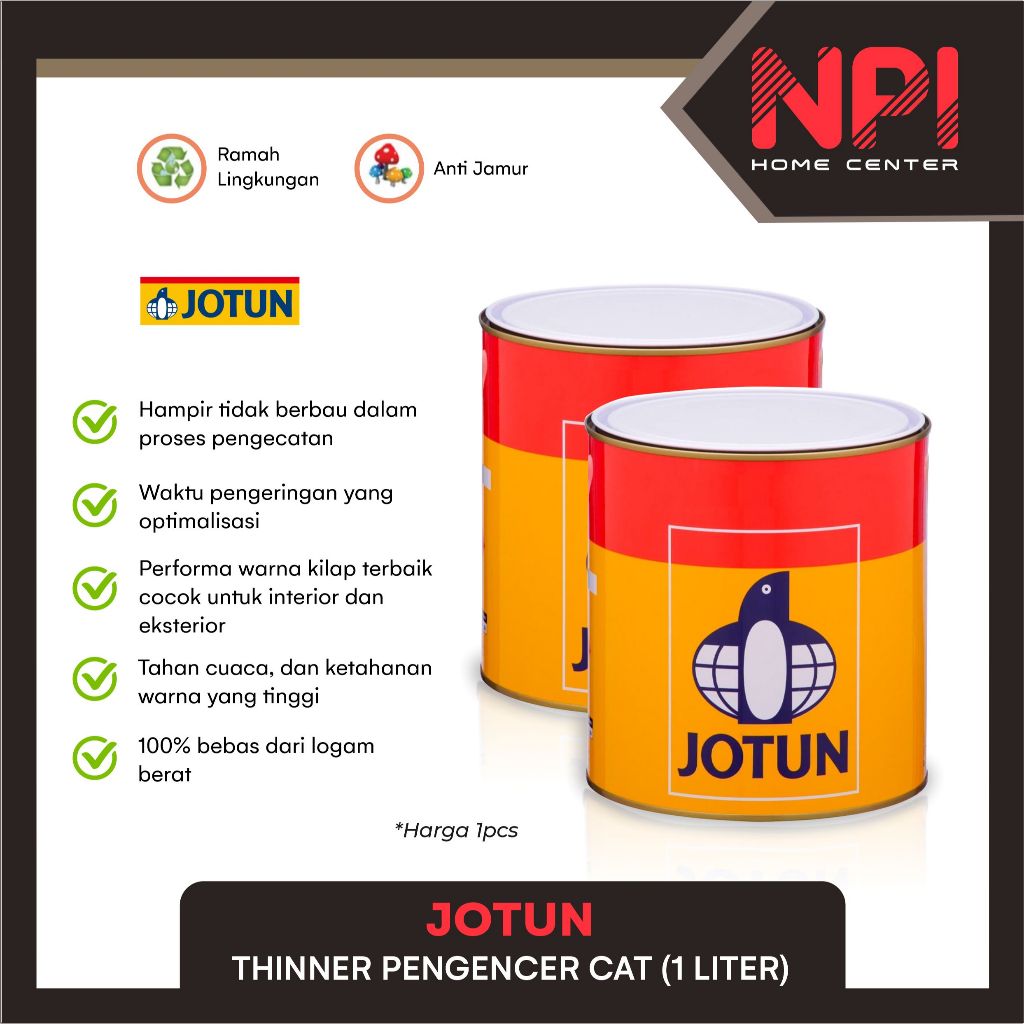 Jual Jotun - Thinner Thiner Tiner Pengencer Cat Gardex 0.9 Liter 0.9 L ...