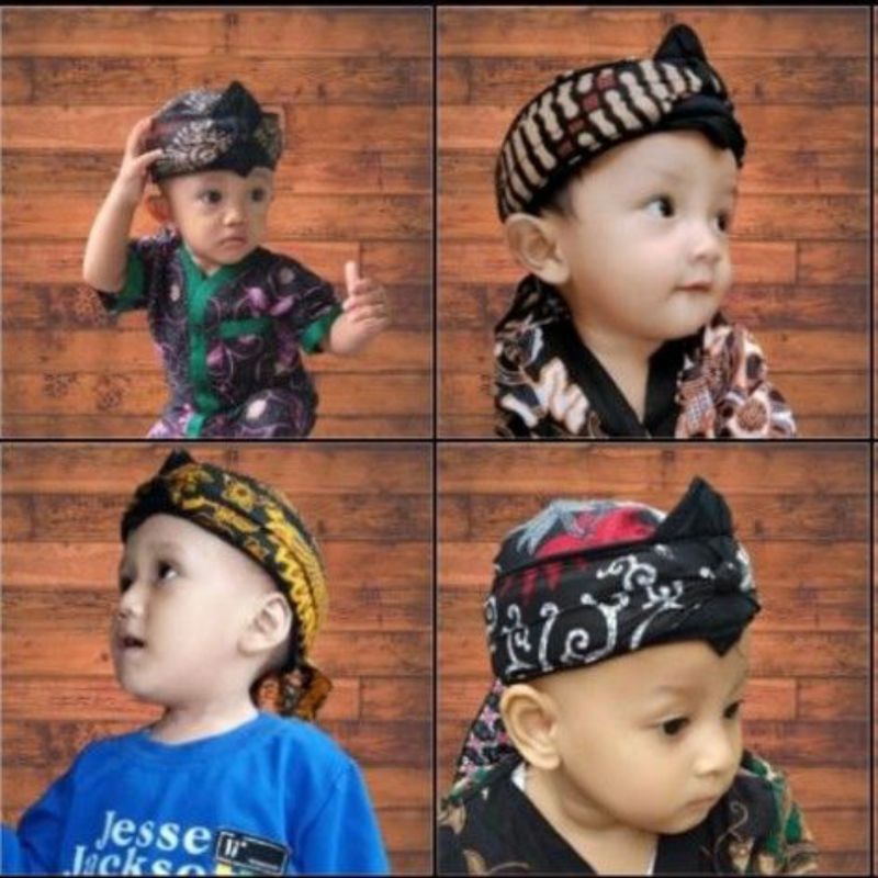 Jual Blangkon Ikat Sunda/Peci adat Jawa motif batik Usia 1tahun S/D 5 ...