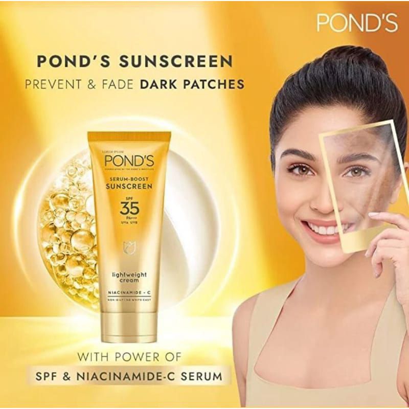 Jual POND'S UV Protect Sunscreen Sun Serum SPF 35 PA+++ 30gr | Shopee Indonesia
