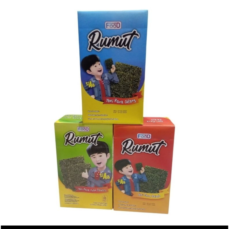 Jual rumput laut rumut rans food isi box 12 pcs x 10 gram | Shopee ...