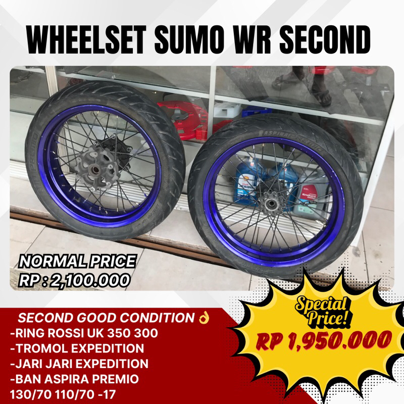 Jual wheelset sumo wr velg set sumo wr | Shopee Indonesia